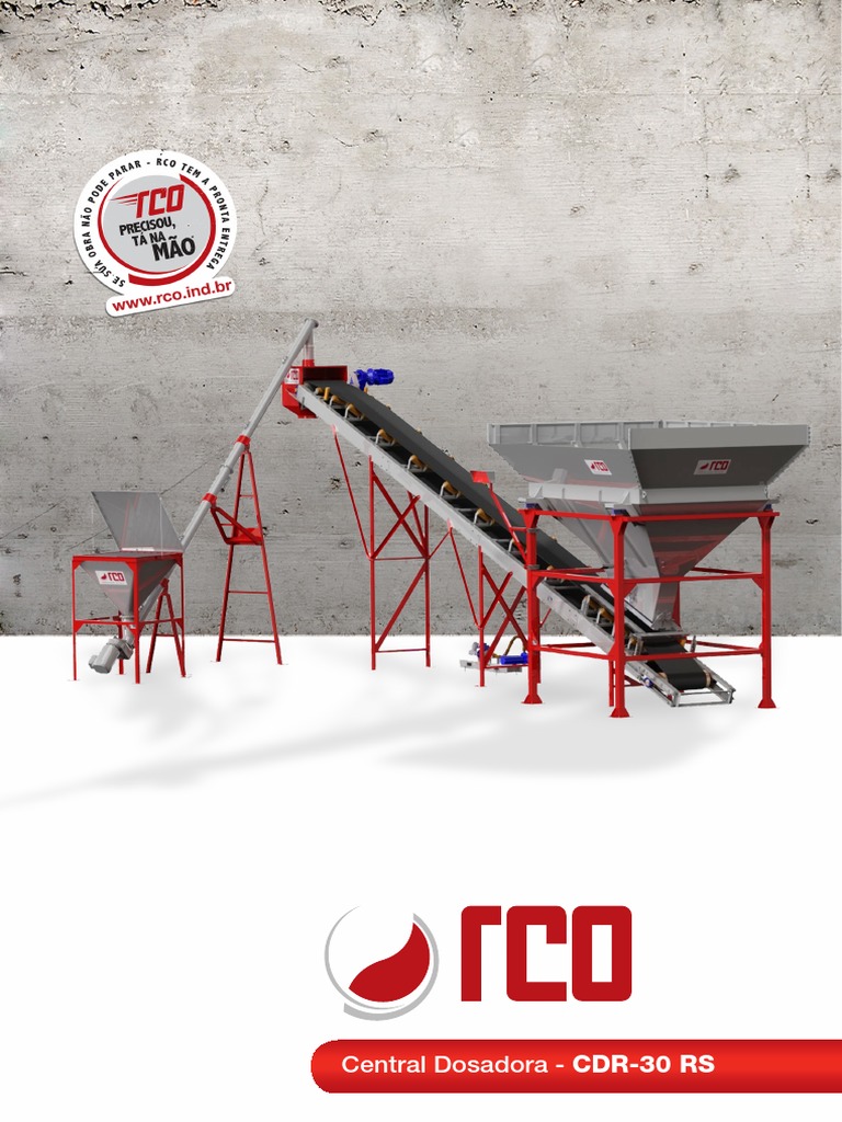 Central Dosadora CDR-30 RS da RCO | PDF | Concreto | Cimento