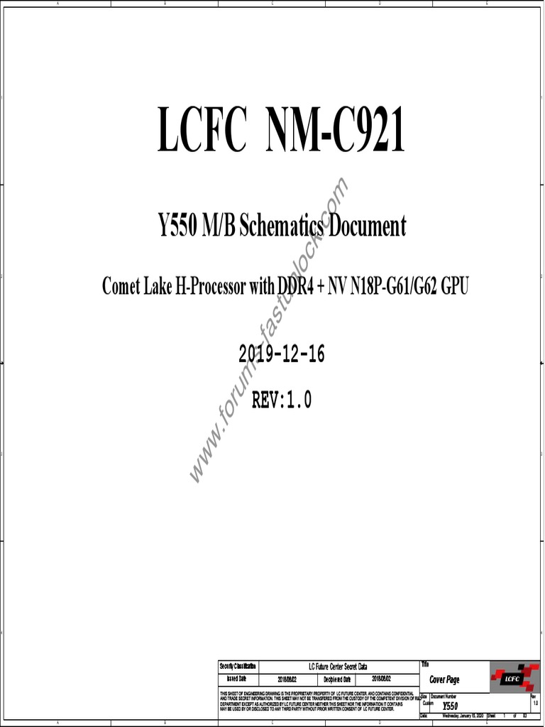 Lenovo Legion 5-15IMH05H - LCFC NM-C921 Rev 1.0 | PDF | Usb | Solid State Drive