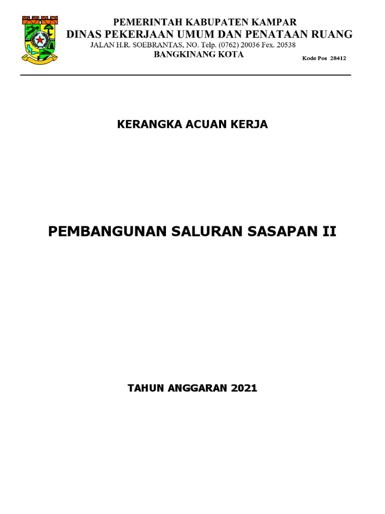 Pembangunan Saluran Sasapan II 2021 | PDF | Sains & Matematika