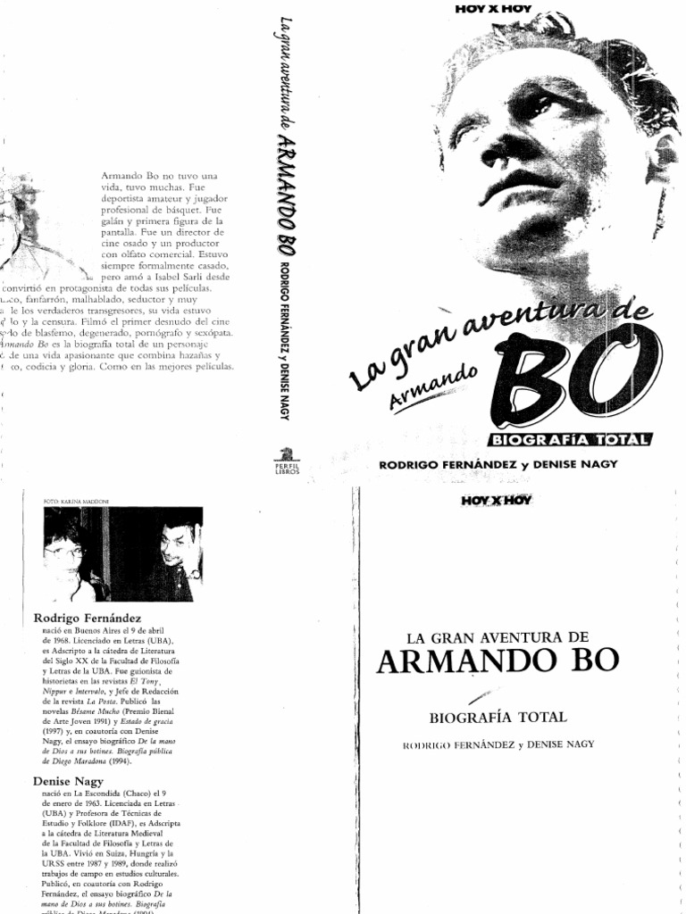 La Gran Aventura de Armando Bo Biografia Nagy Fernandez Labriola | PDF