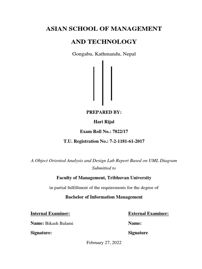 Ooad Lab Report Merged Pdf Class Computer Programming Use Case 