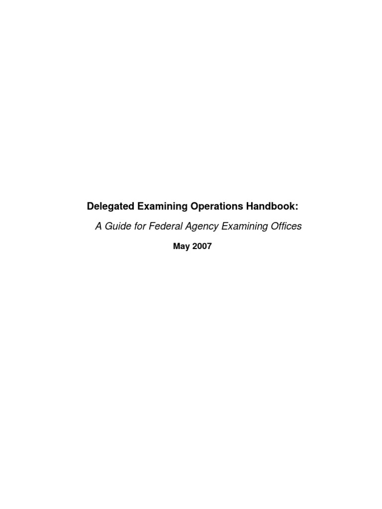 Delegated Examining Operations Guide | PDF | Employment | Recruitment