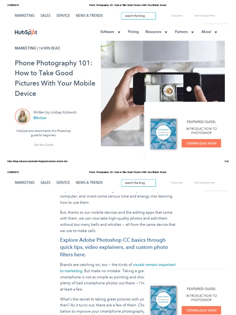 Phone Photography 101 - How To Take Good Pictures With Your Mobile ...