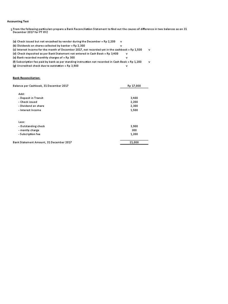 Accounting Test Traveloka | PDF | Banks | Dividend