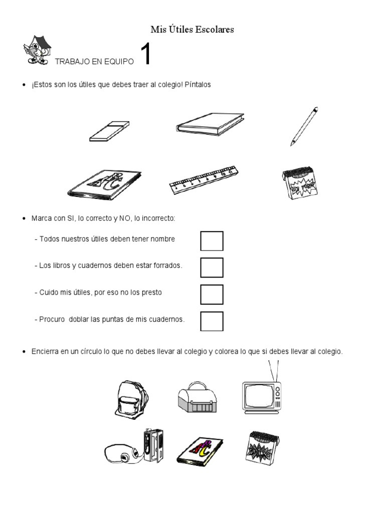 Mis Útiles Escolares | PDF