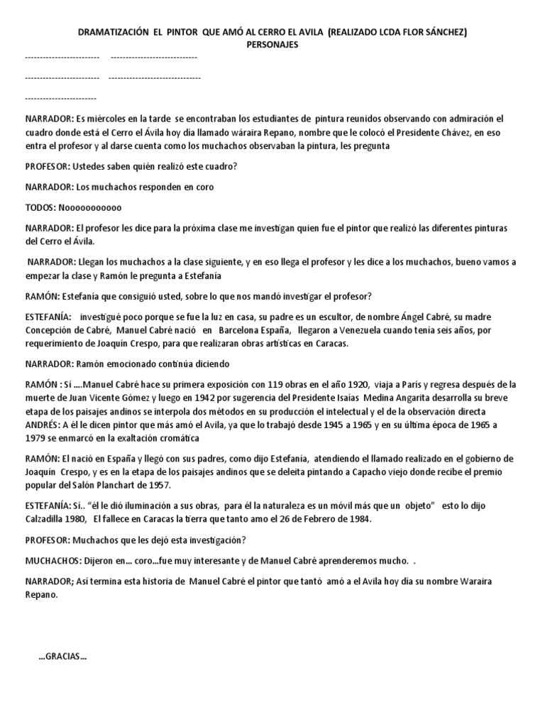 Manuel Cabré: El Pintor del Ávila | PDF