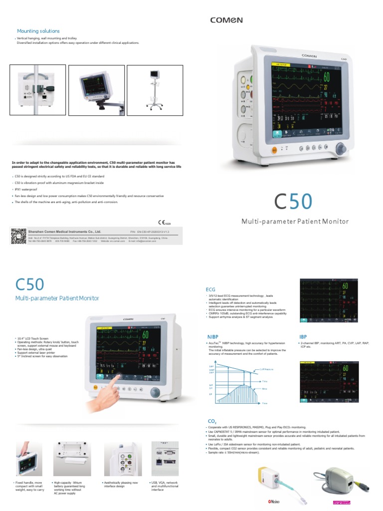 Mounting Solutions: Multi-Parameter Patient Monitor | PDF | Computer ...