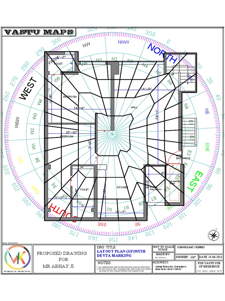 Layout Plan (GF) With Devta Marking | PDF