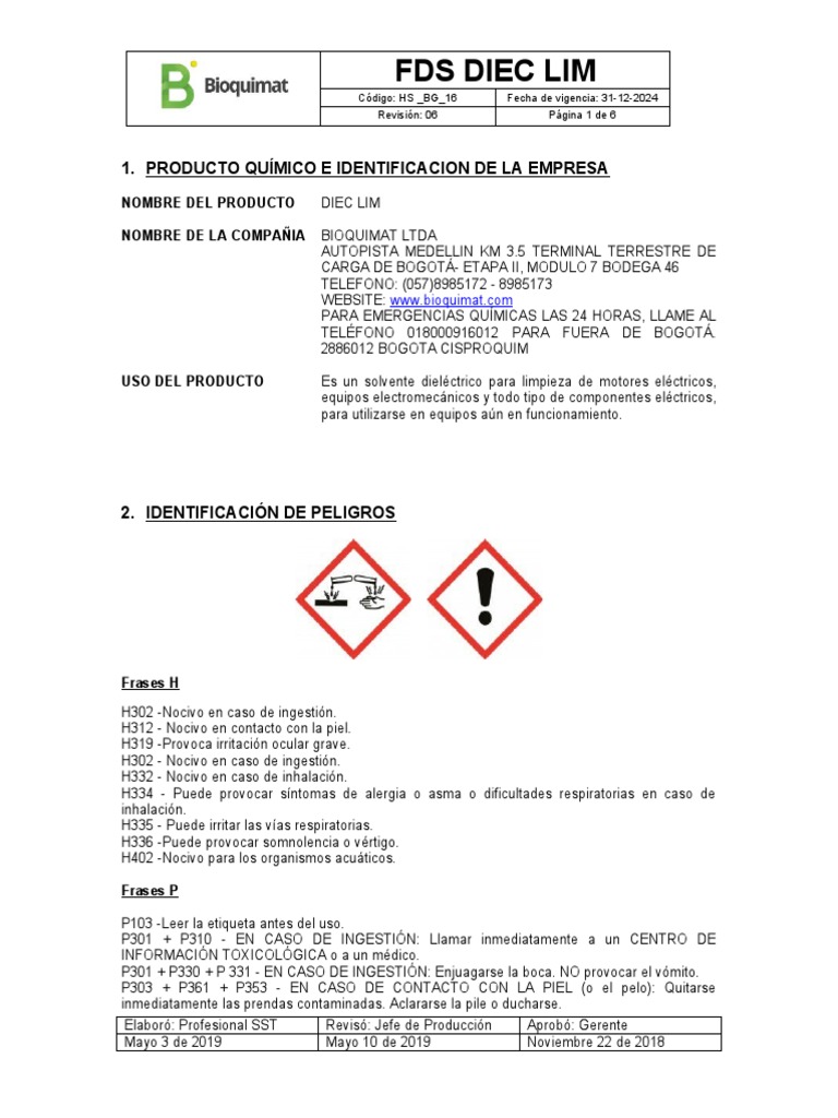 Fds Diec Lim Sga | PDF | Agua | Ventilación (Arquitectura)