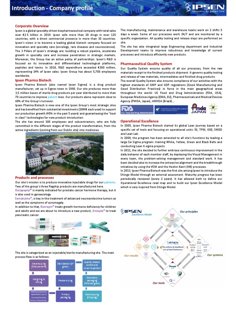 IPSEN Company Profile 2020 (Premio Shingo-Signes, SUD, Francia ...