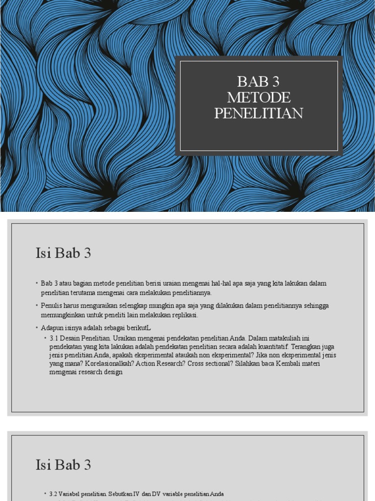 Bab3 - Metode Penelitian | PDF