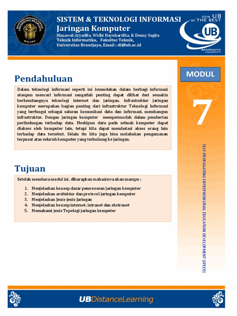 Modul 7. Jaringan Komputer | PDF
