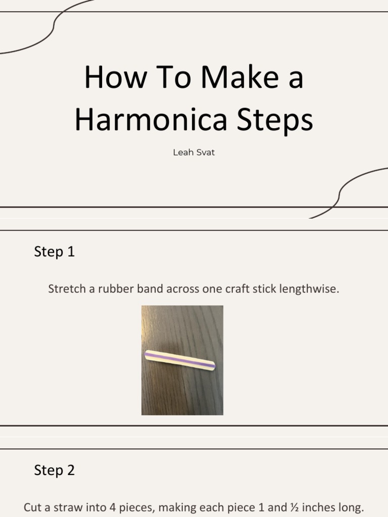 DIY Straw Harmonica Instructions | PDF | Art