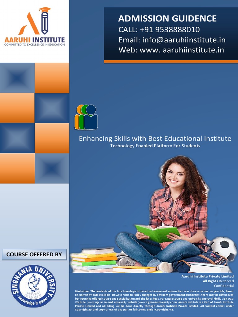 Aaruhi Institute Profile | PDF | Engineering | Master Of Business ...