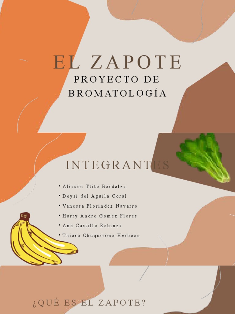 Beneficios y Cultivo del Zapote | PDF | Dieta | Alimentos