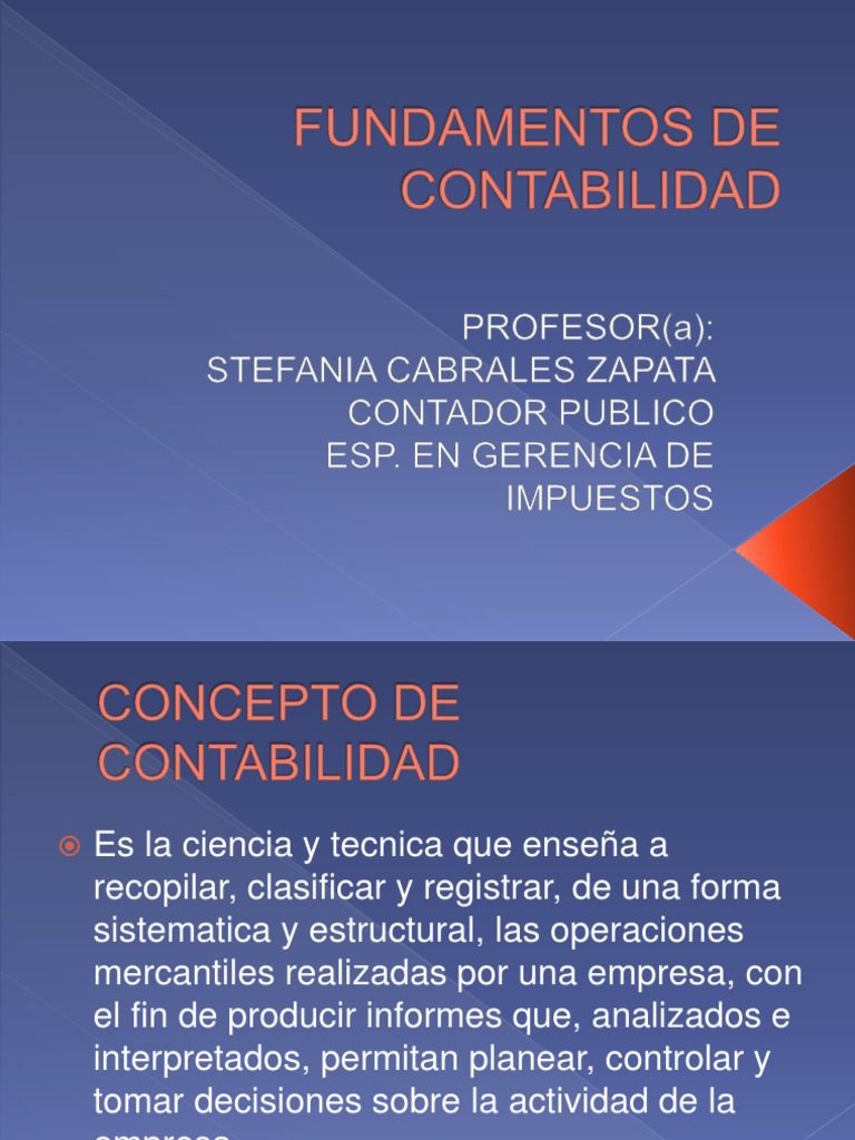 Fundamentos - de - Contabilidad | PDF | Contabilidad | Economía Financiera