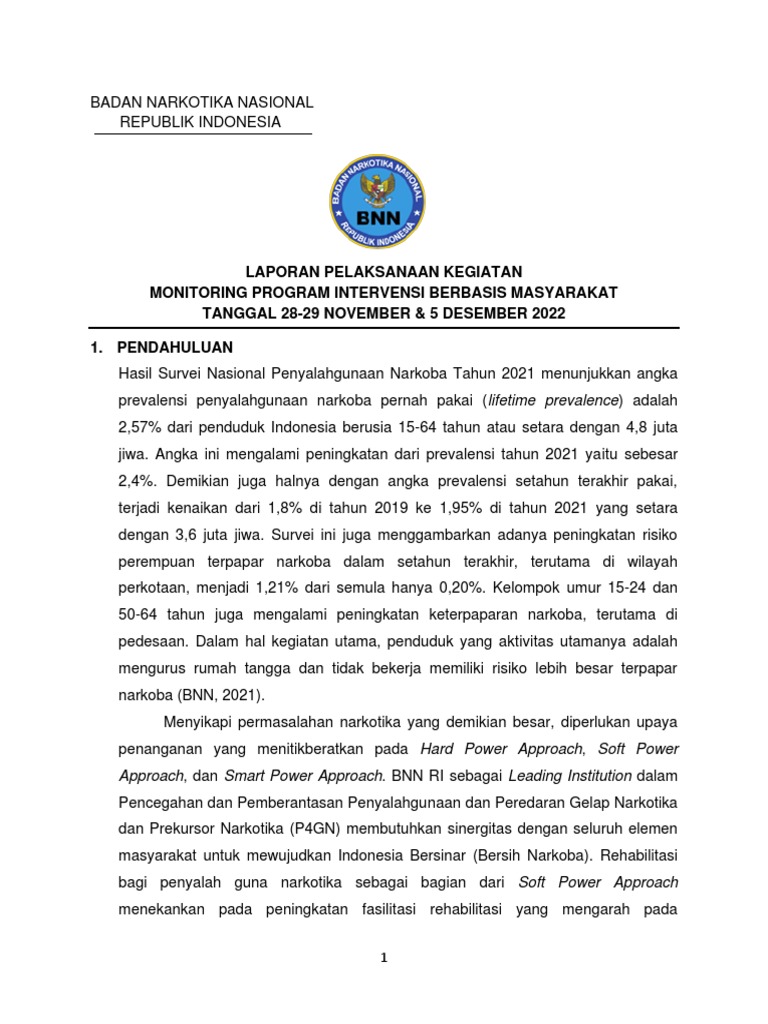 Monitoring Program IBM BNN 2022 | PDF | Pengembangan Diri