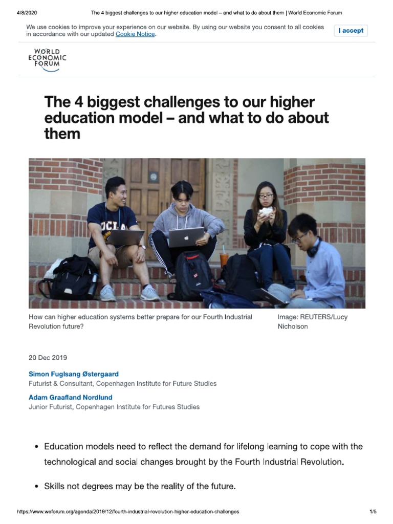 The 4 Biggest Challenges To Our Higher Education Model - and What To Do ...