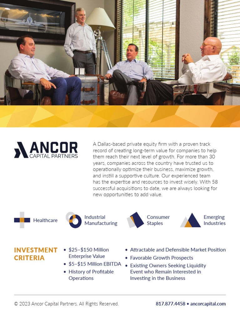 Ancor Capital Partners | PDF | Neurology | Economies
