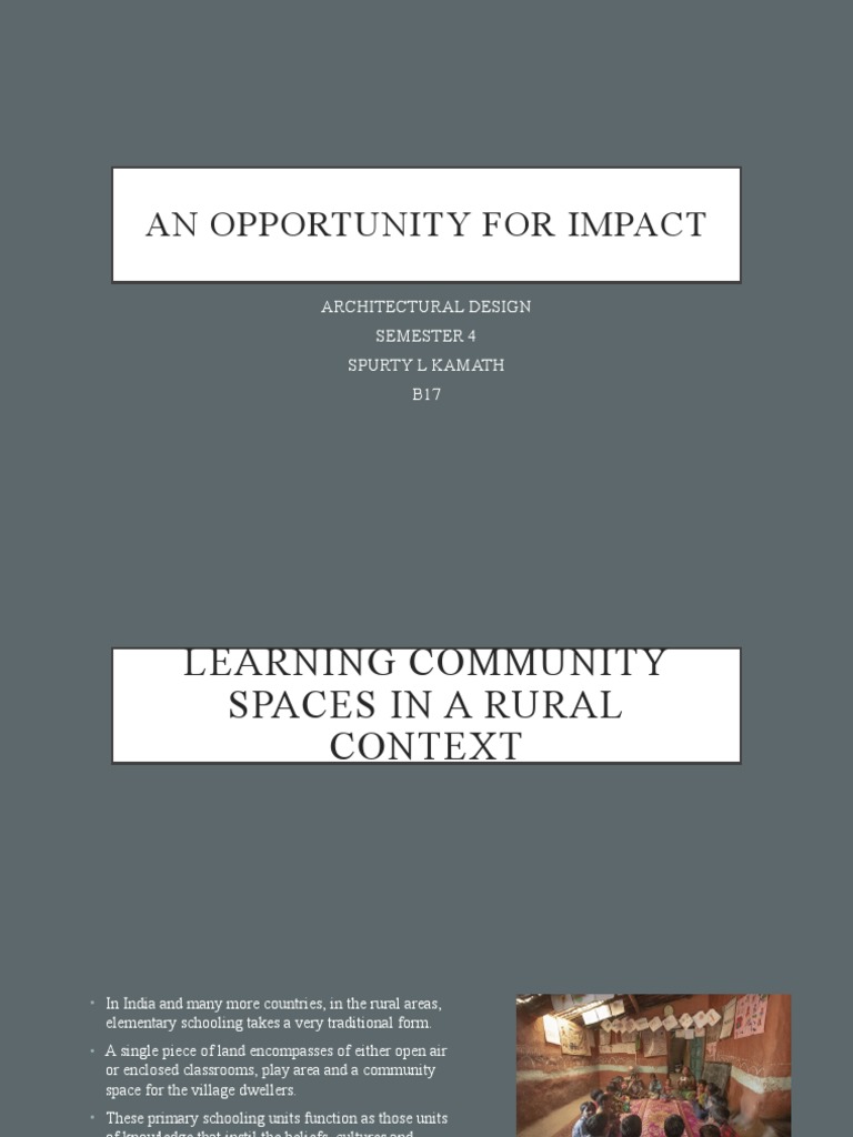 Case Studies For Sustainable Design For Schools in The Rural Context ...