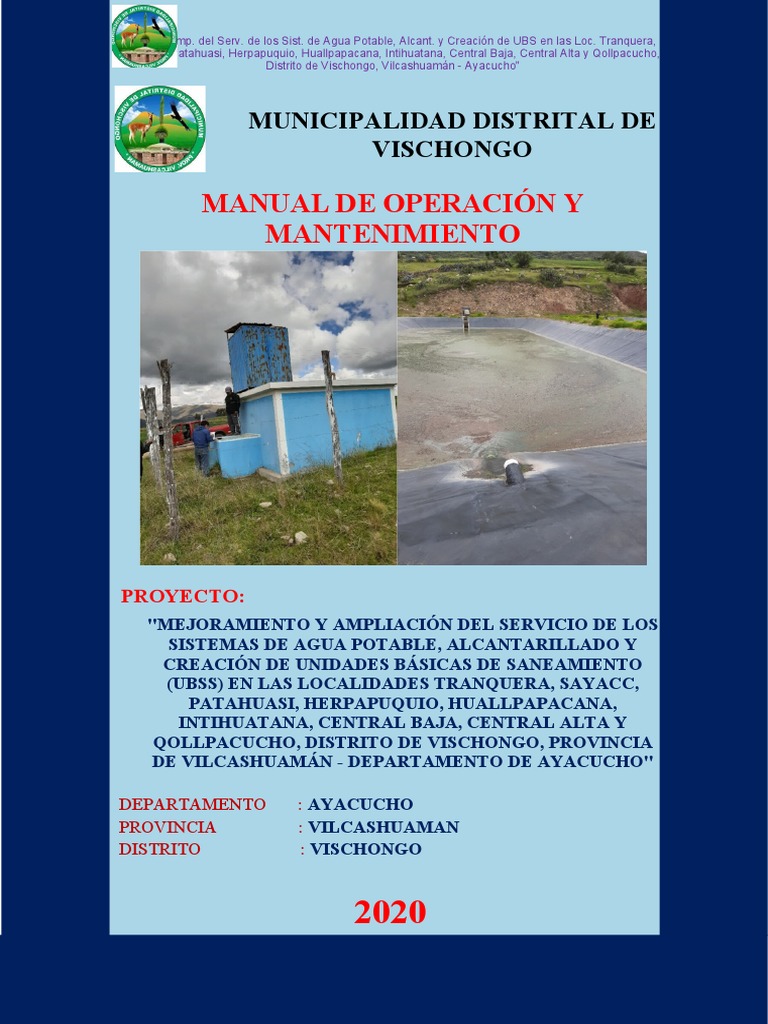 17.1. Operación-y-Mantenimiento-Agua-Alcantarillado-UBS | PDF | Agua | Alcantarillado