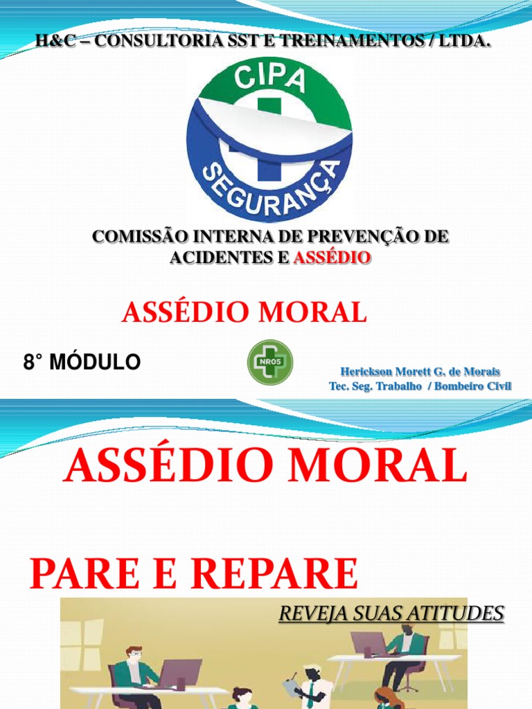 Cipa - Assédio Moral | PDF | Moralidade | Assédio sexual