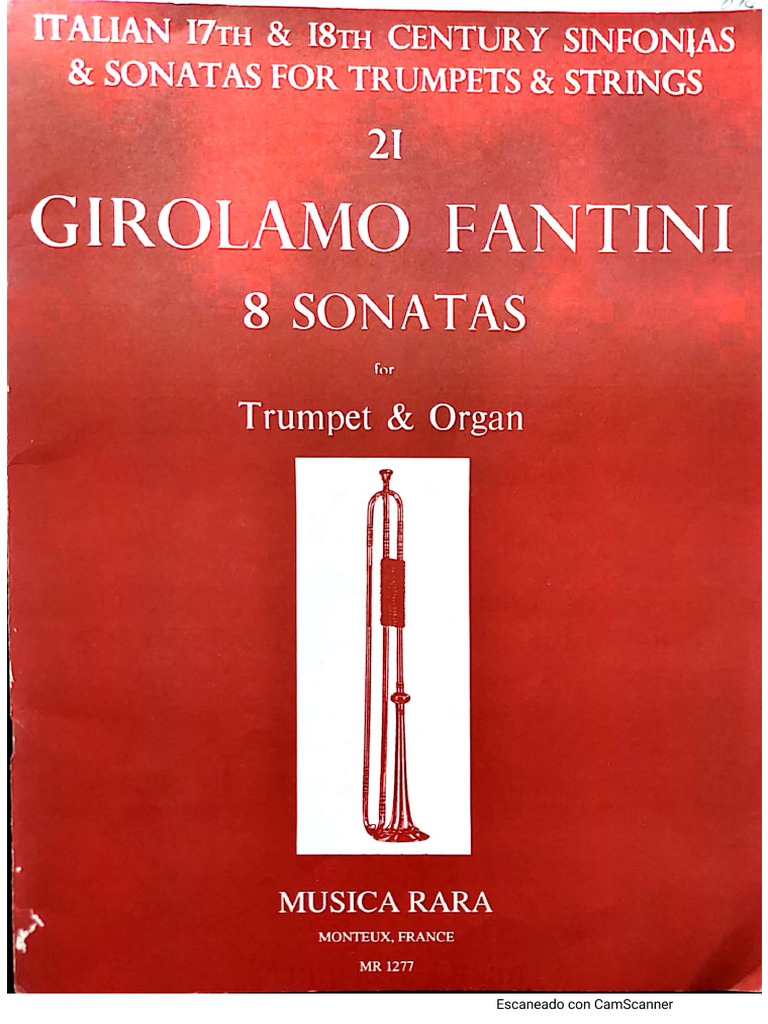 G. Fantini 8 Sonatas | PDF