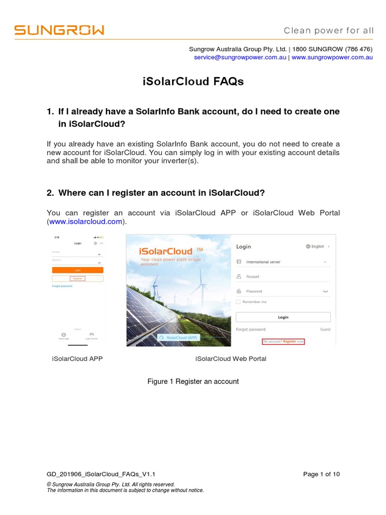 GD 201906 iSolarCloud FAQs V1.1 | PDF | Wi Fi | Qr Code