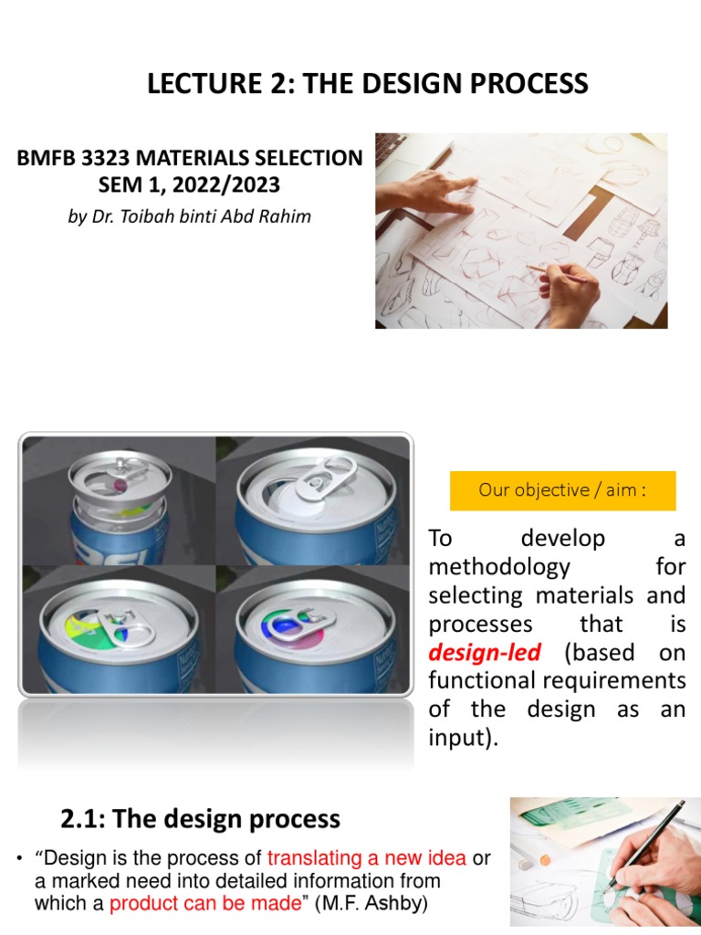 LECTURE 2 the Design Process_sem 1_2022_2023 | PDF | Design | System