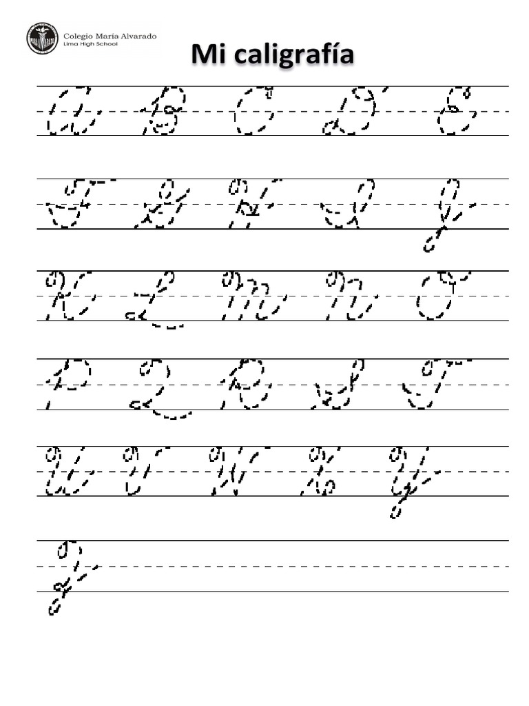 Abecedario para Completar - Palmer | PDF
