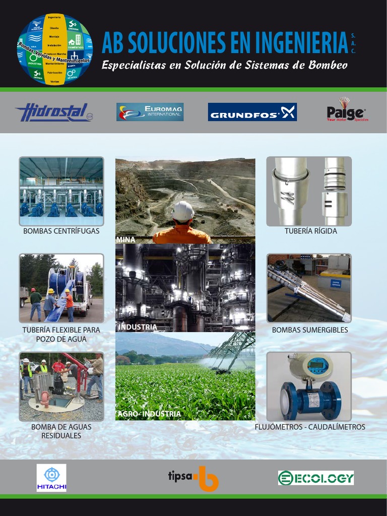 Brochure AB Soluciones | PDF | Bomba | Acero