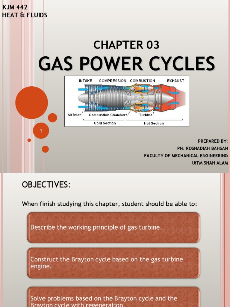 Chapter 3 Gas Power Cycles | PDF | Gas Turbine | Internal Combustion Engine