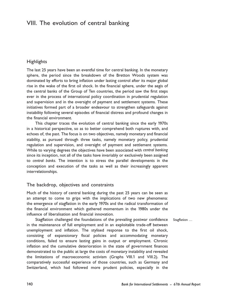 Evolution of Central Banking 1970-2023 | PDF | Derivative (Finance ...