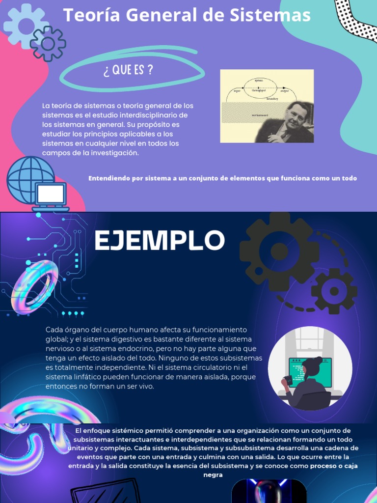 Infografia Teoria General de Sistemas | PDF | Sistema | Teoría de sistemas