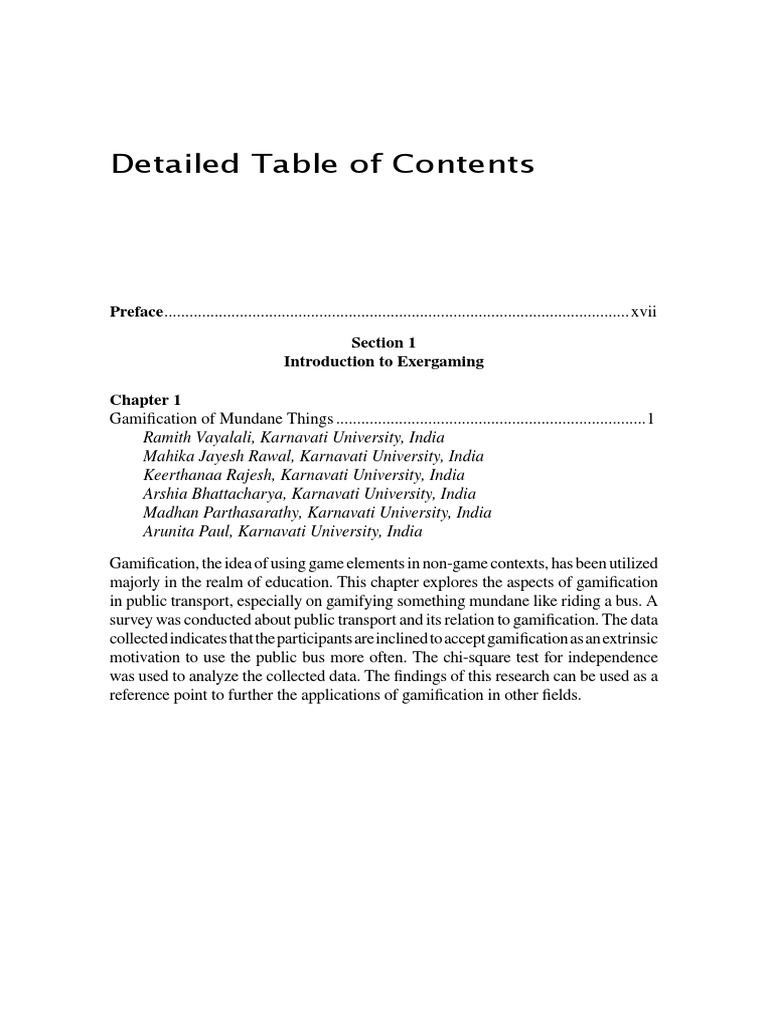 Detailed Table of Contents | PDF | Toys | Learning