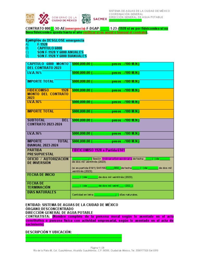 Formato 3o Ae F Emergencia F Dgap 1 23 Pdf Ciudad De México