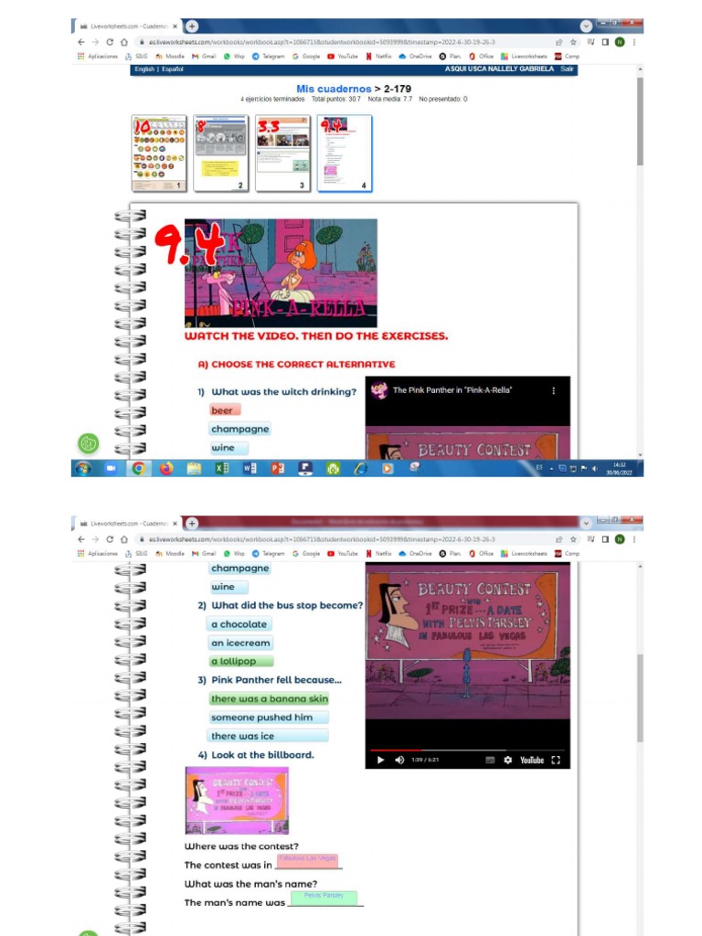 LIVEWORKSHEET PAST SIMPLE OF VERBS | PDF