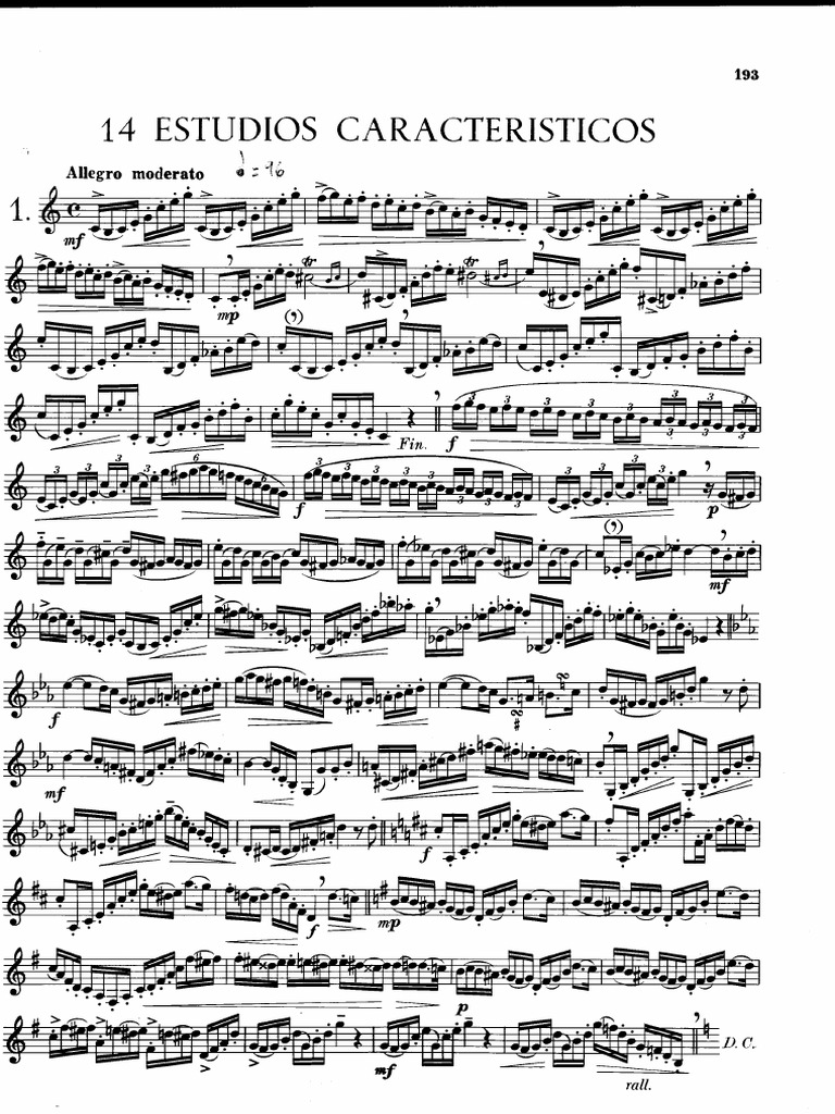 Arban-14 estudios caracteristicos | PDF