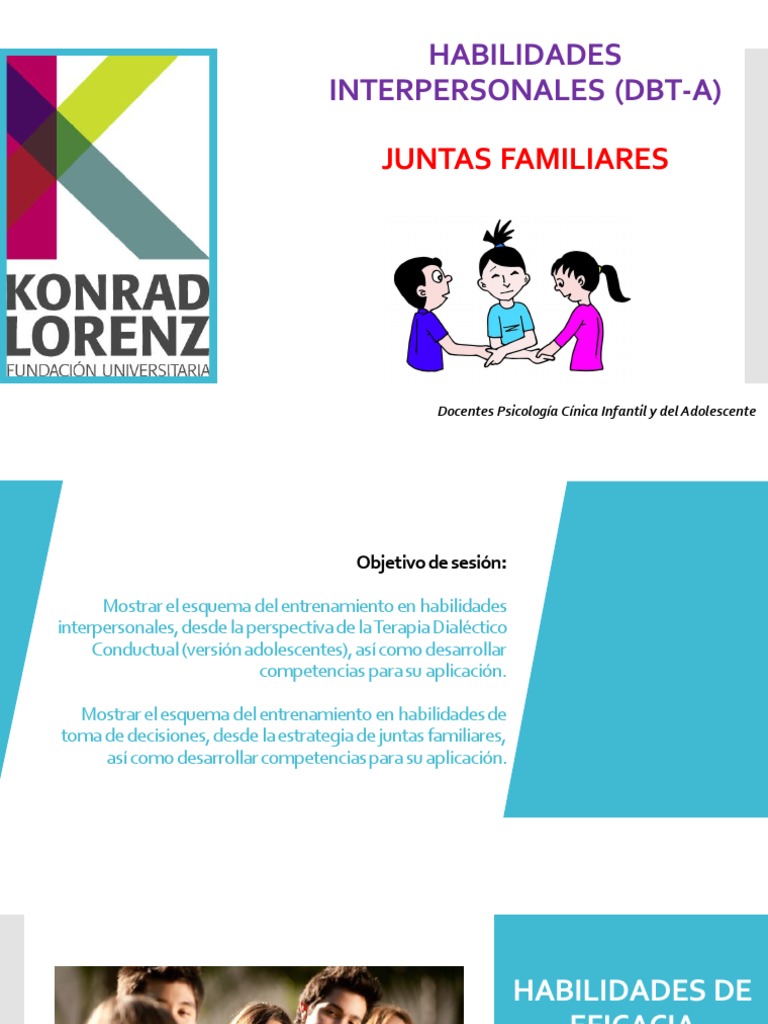 Habilidades Interpersonales en DBT-A | PDF | Sicología | Ciencias del comportamiento