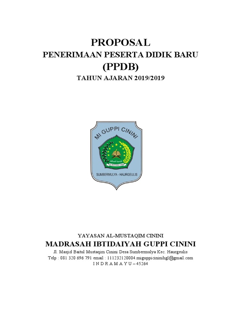 Proposal PPDB 2019-2020 | PDF | Karier & Perkembangan | Bisnis