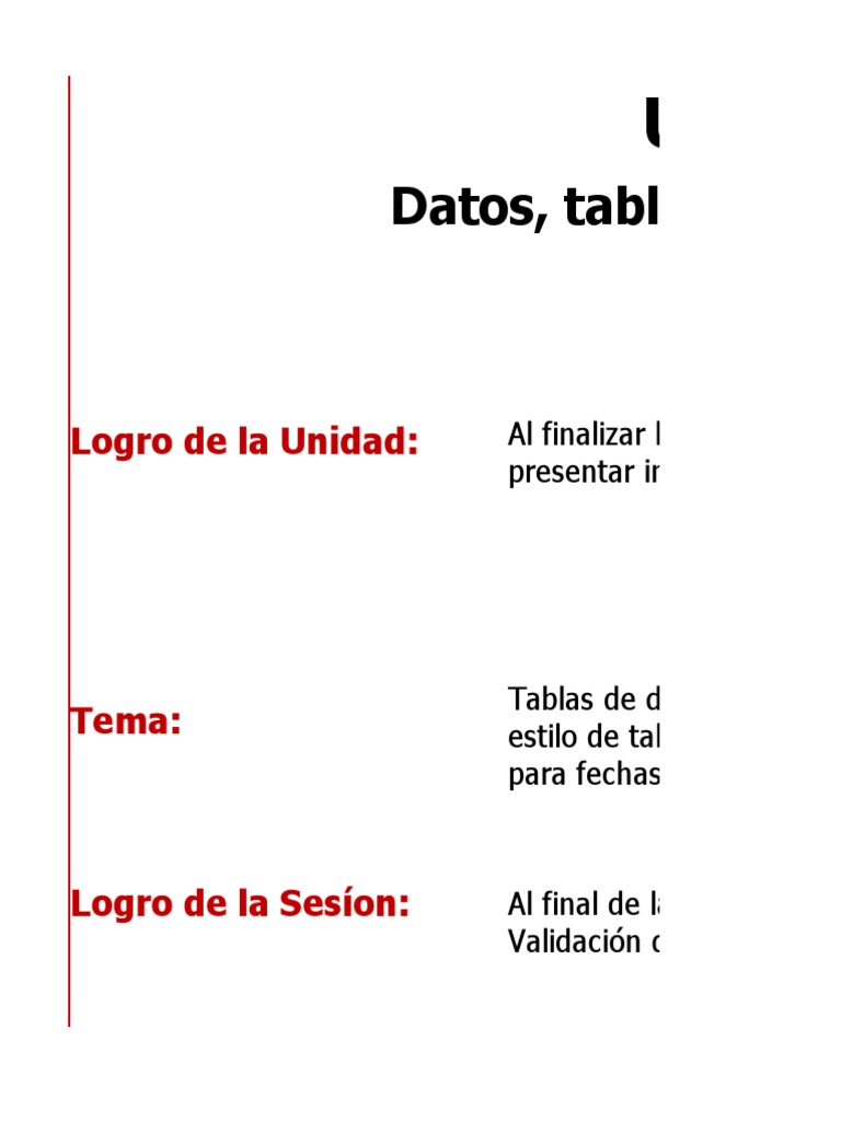 S13.s1-Ejercicios de Creación de Tablas y Validación de Datos | PDF ...