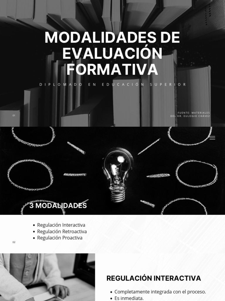 Modalidades de Evaluación Formativa | PDF | Evaluación | Aprendizaje