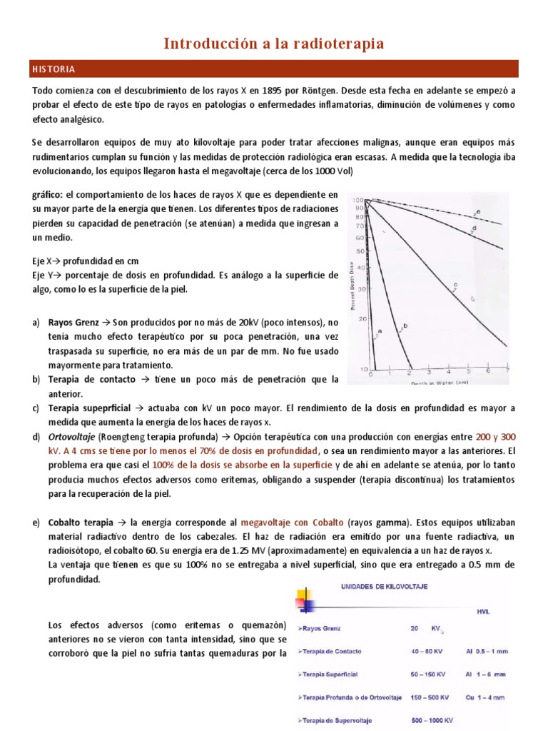 Introducción A Radioterapia | PDF | Rayo X | Electrón