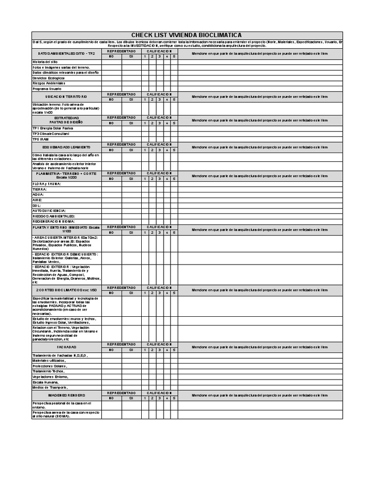 Check List Gestion - Hoja 1 | PDF | Entorno natural | Naturaleza