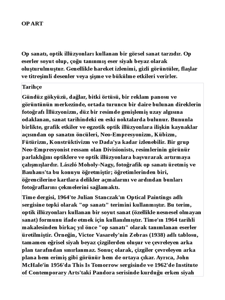 Op Art | PDF