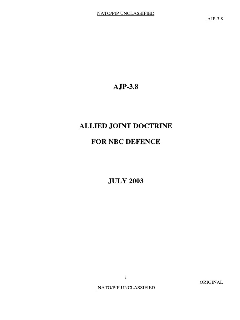 Ajp 3.8 RBK | PDF | Radioactive Contamination | Weapons Of Mass Destruction