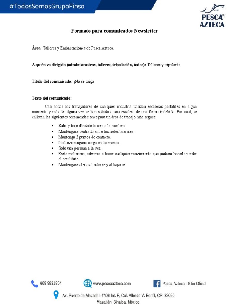 Formato Comunicados NL | PDF