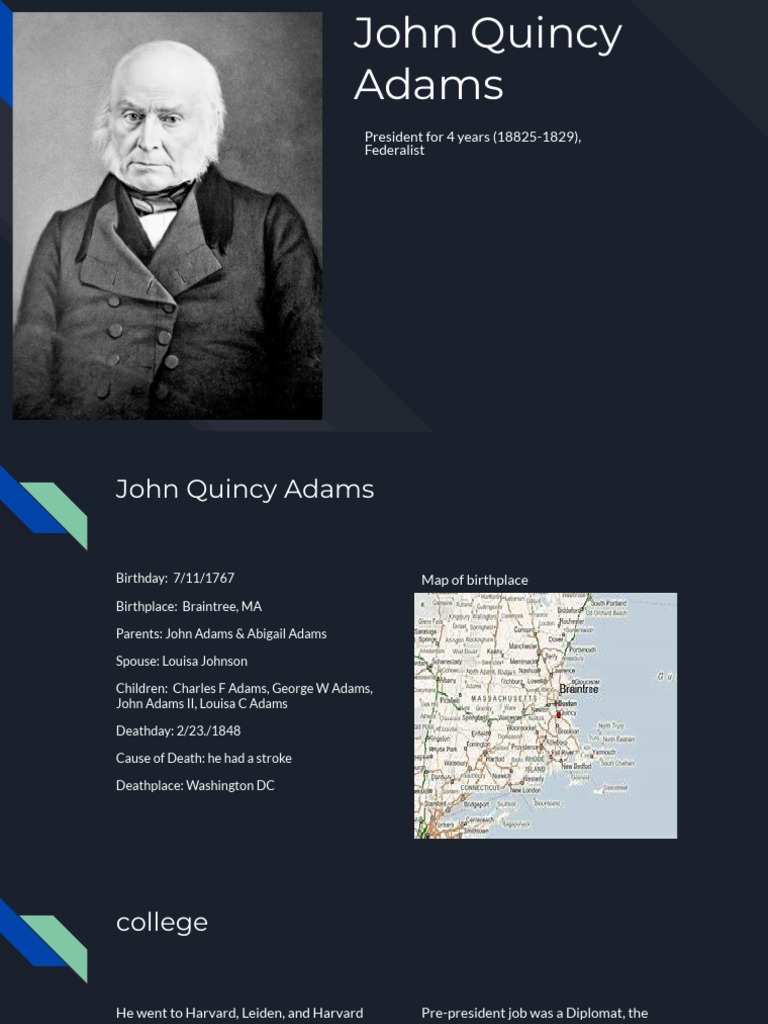 John Quincy Adams: Life and Presidency | PDF