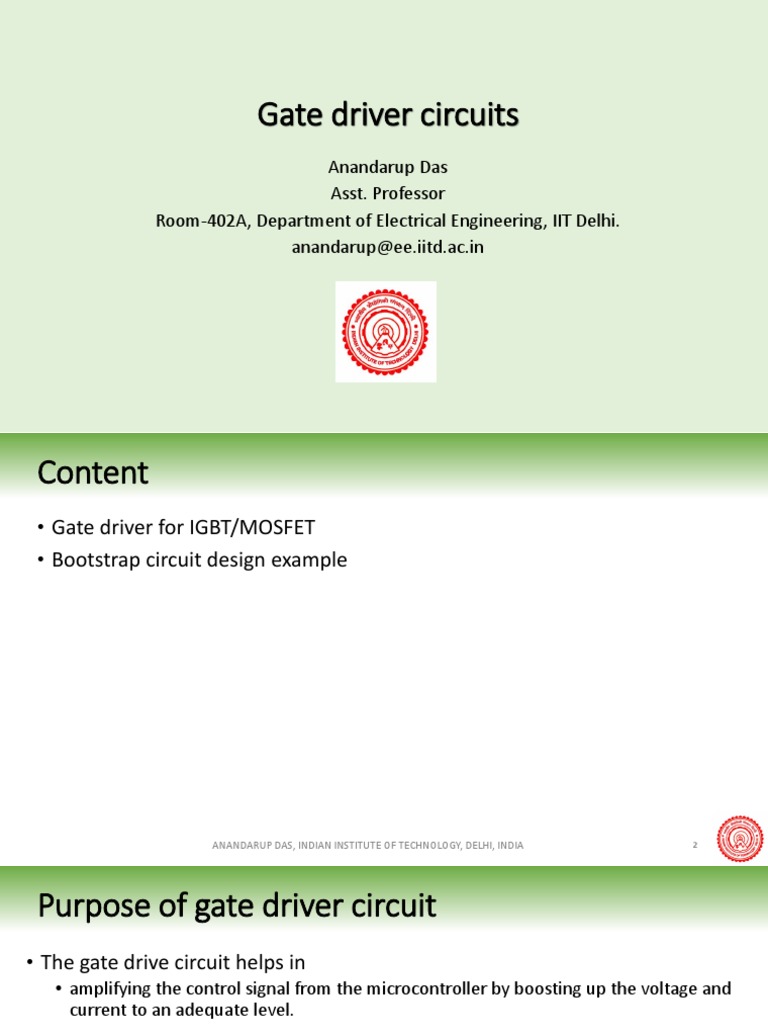 17 Gate Driver Circuits | PDF | Field Effect Transistor | Mosfet