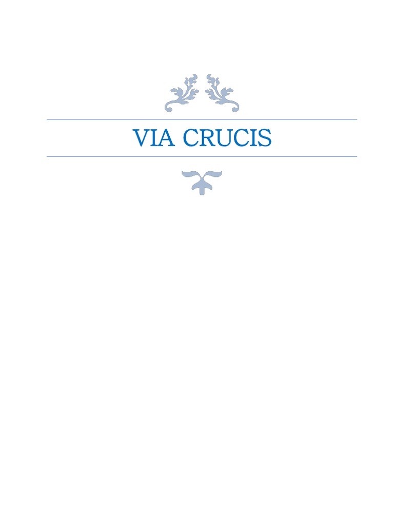 Vía Crucis: Reflexiones y Estaciones | PDF | Jesús | Estaciones de la Cruz
